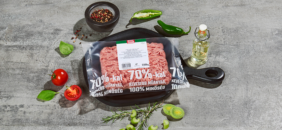 70%-kal kevesebb műanyag a SPAR népszerű S-BUDGET sertés darált húsának ...